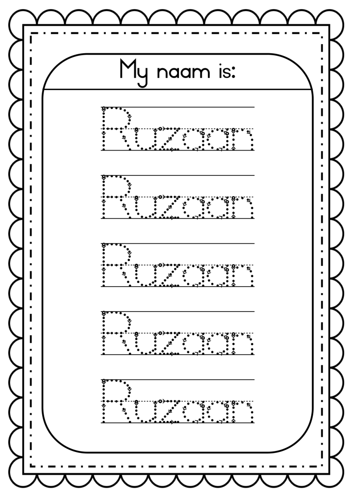 CUSTOM Ek leer hoe om my naam of van te skryf boekie/ Learning to write ...