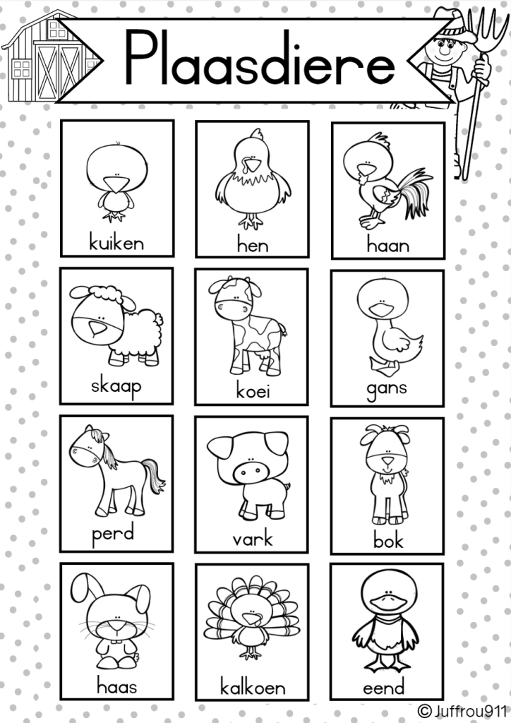 Plaasdiere pakket 🐷🐴 - Juffrou 911