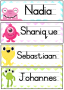 Free monster name cards - Gratis monster naamkaartjies (EDITABLE ...