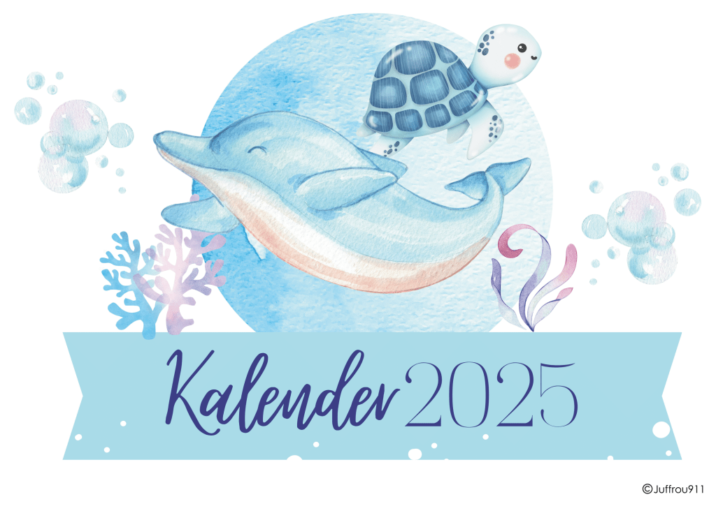 Onder die see tafelkalender A3 - 2025 - Juffrou 911