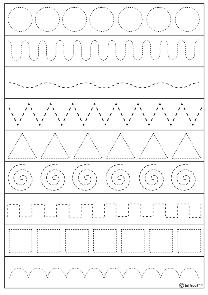 Knip en Patrone natrek aktiwiteite A4 - Juffrou 911