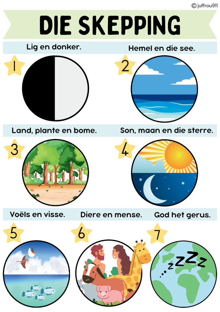 🎁 Bybel muurkaarte - Juffrou 911