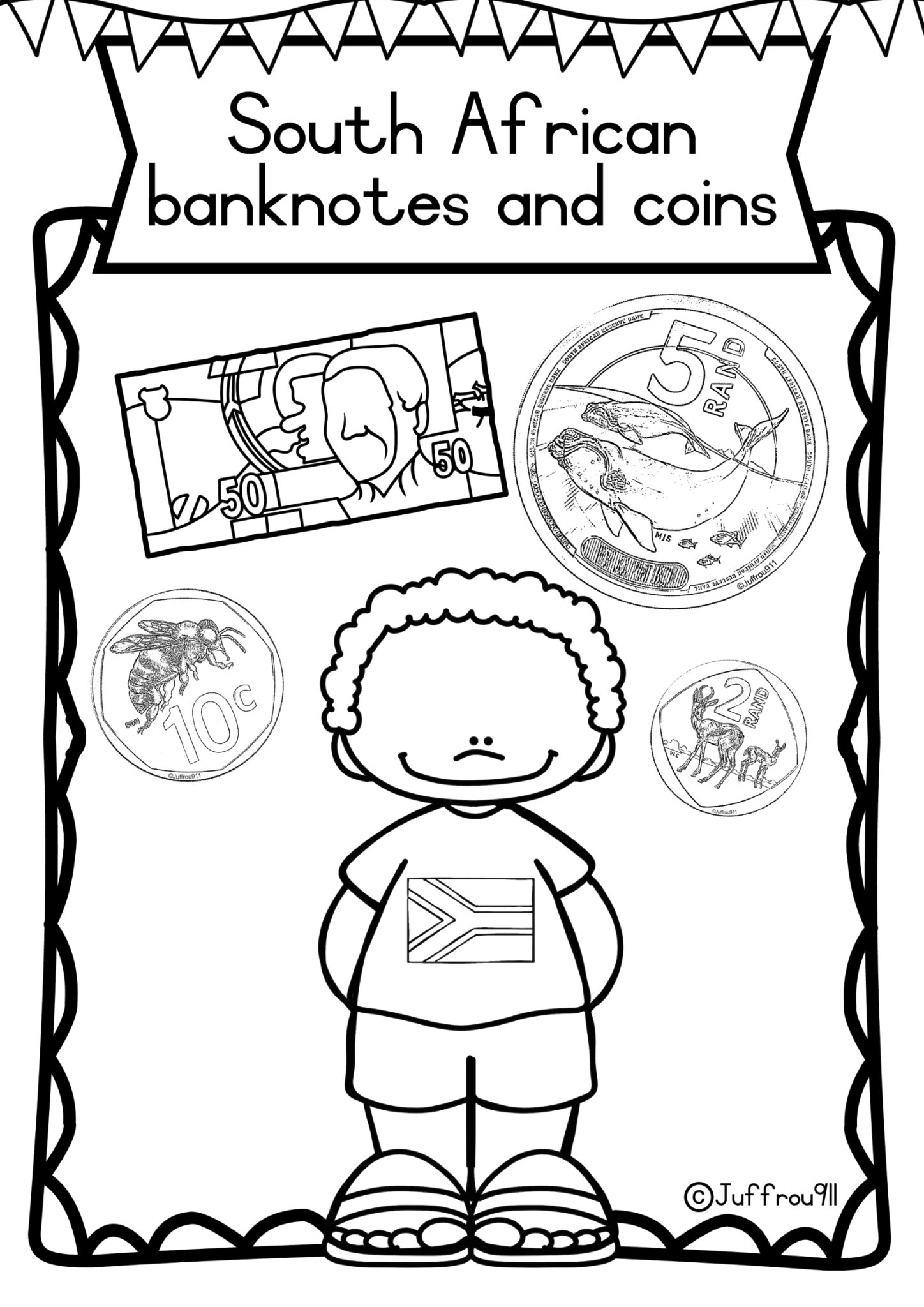 New South African money worksheets - Juffrou 911