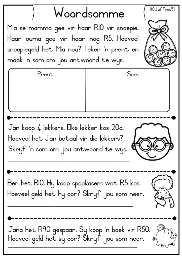 Nuwe Suid-Afrikaanse geld werkkaarte - Juffrou 911