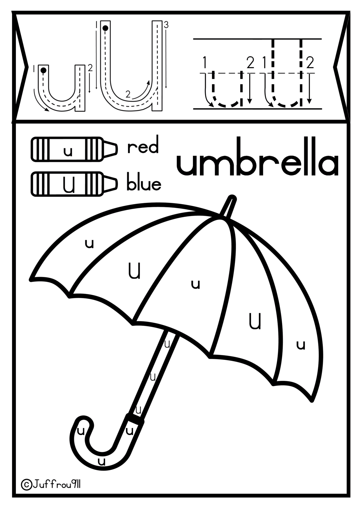 Lowercase and Capital letters colouring workbook a-z - Juffrou 911